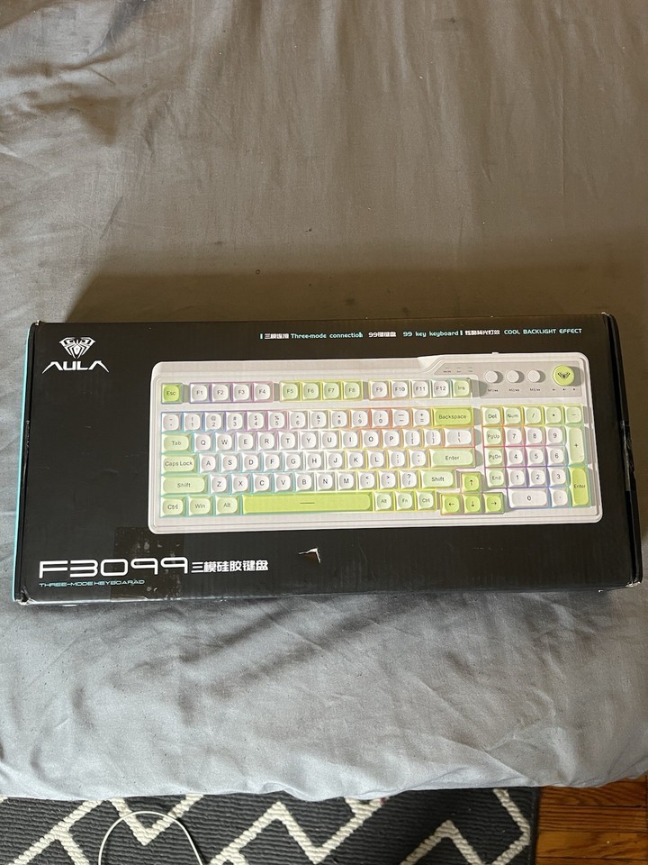 AULA S99 Pro Wireless Keyboard Display Screen & Media Knob Tri-Mode ...