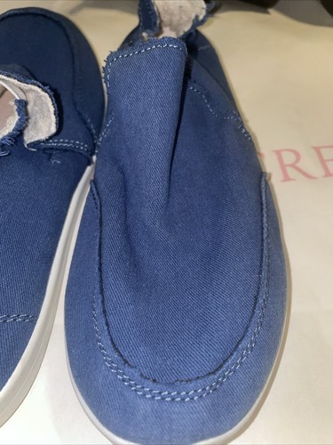 Vionic Beach Womens Malibu Navy Canvas Flats Shoes 9.5 Medium ...