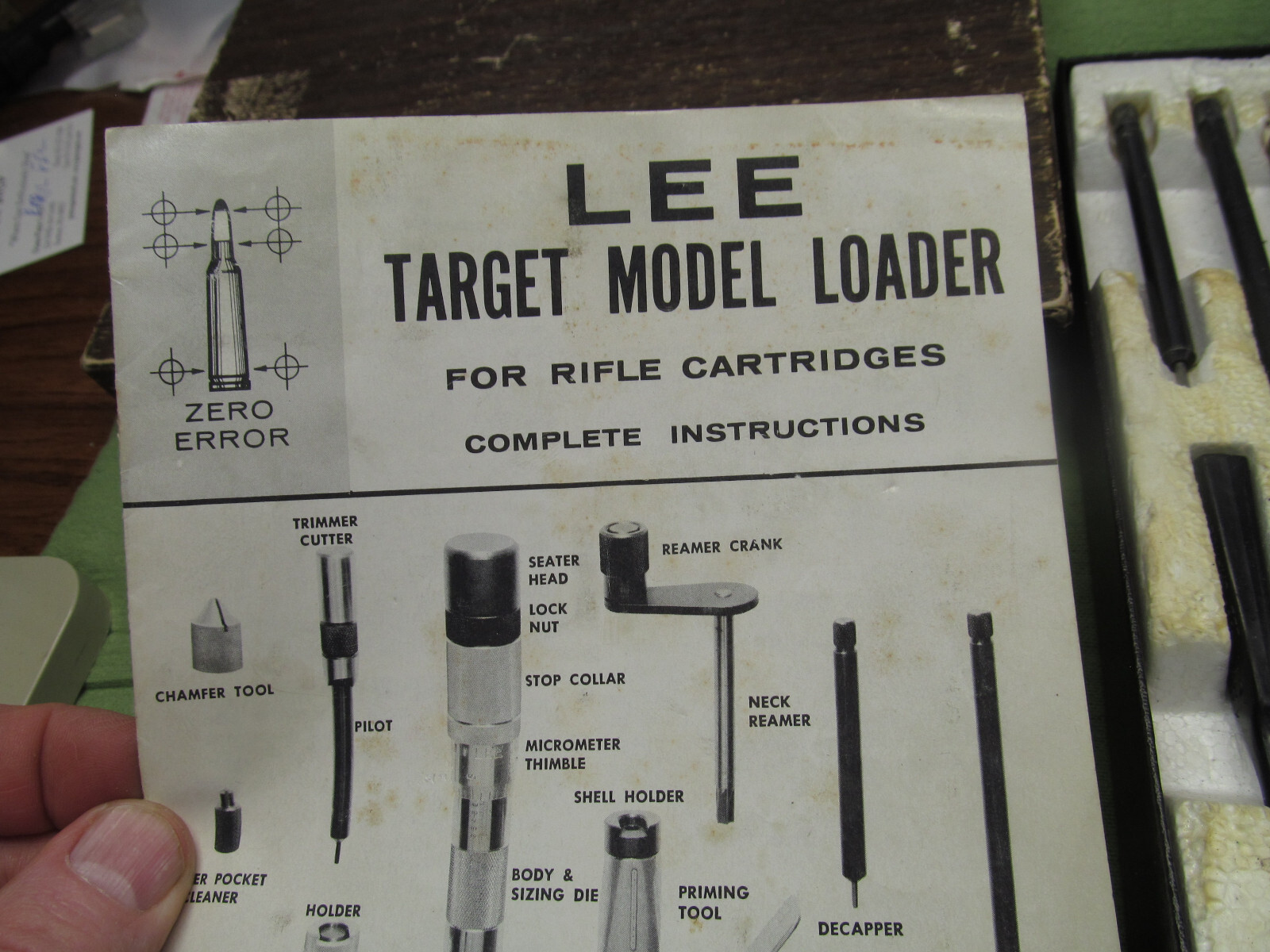 Vintage Lee Target Model Zero Error .243 Winchester Reloading Kit | eBay