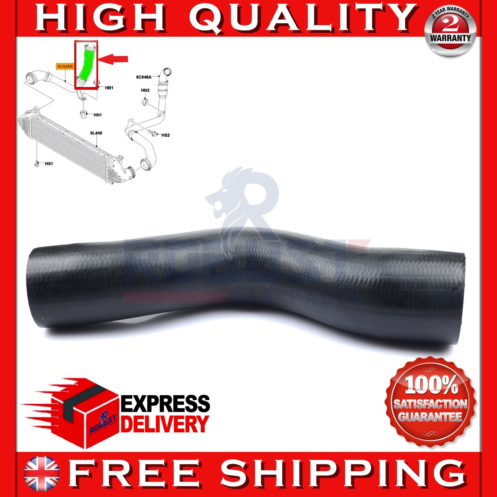 FOR FORD GALAXY MONDEO S- MAX 2.2 TDCi INTERCOOLER EGR TURBO HOSE PIPE ...