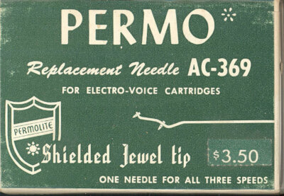 Permo AC-369 Electro-Voice 16 series needle - 33 45 78 rpm Sapphire | eBay