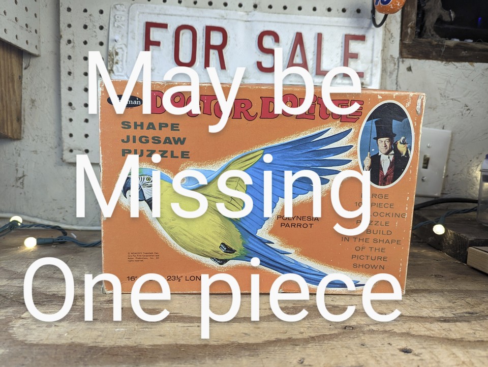 DOCTOR DOLITTLE POLYNESIA PARROT PUZZLE BOXED WHITMAN 1966 022123 | eBay