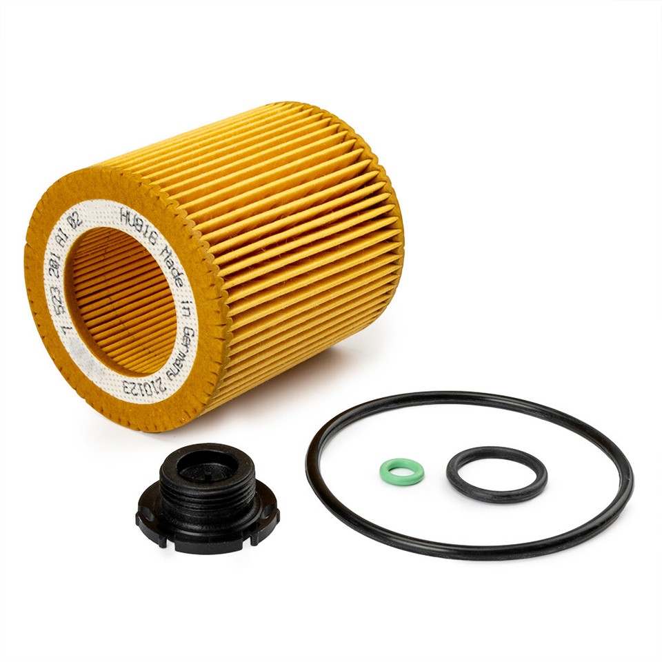 For BMW X1X3X5 N52 N54 N56 N26 Engine Oil Filter+Housing Gasket+Cooler ...
