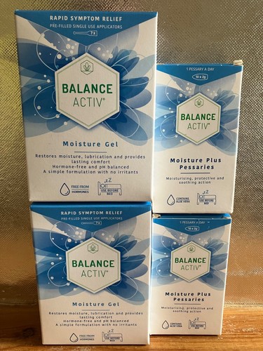 Balance Activ Menopause Moisture Pessaries & Vaginal Moisturiser Gel ...
