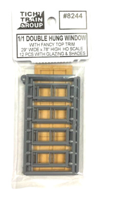 HO Scale Tichy Train Group 8244 1/1 Double Hung Window pkg (12) | eBay