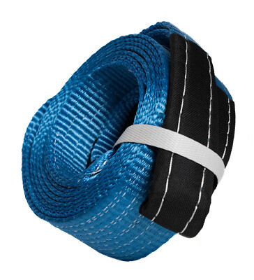Tow Strap Winch Tree Saver 3" BLUE 9T 20000lb 3x10 ft protector SUV ...