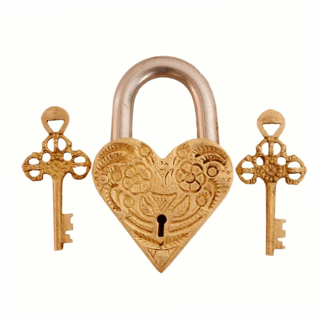 Heart Skeleton Keys And Lock
