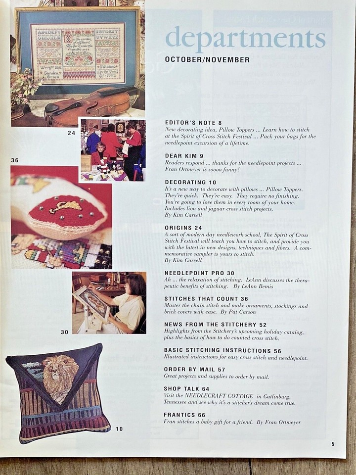 The Stitchery Magazine - Angels - Christmas - Baby Room Nov 1996 ...