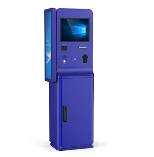 Outdoor payment kiosk with 32 inch touch screen credit card reader ...