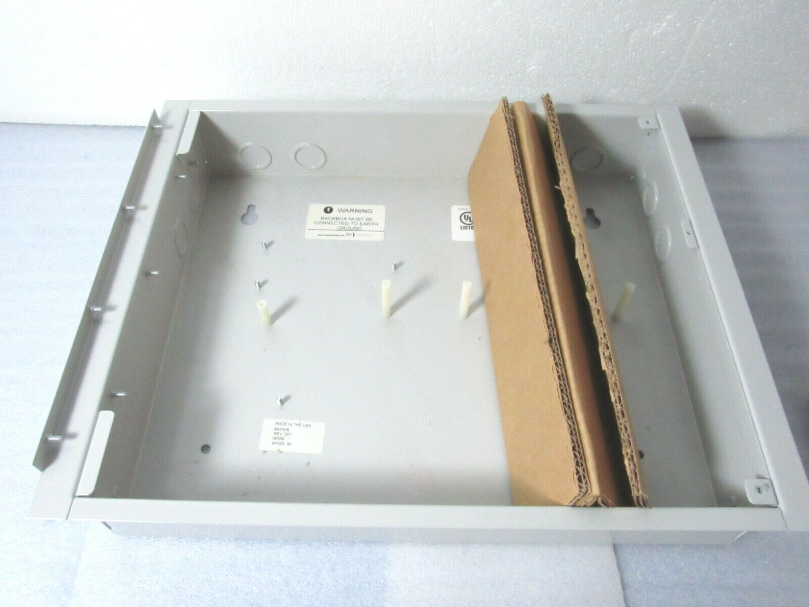 Edwards EST 6ANN/B Six Position LED/LCD Annunciator Flush Mount Wall ...