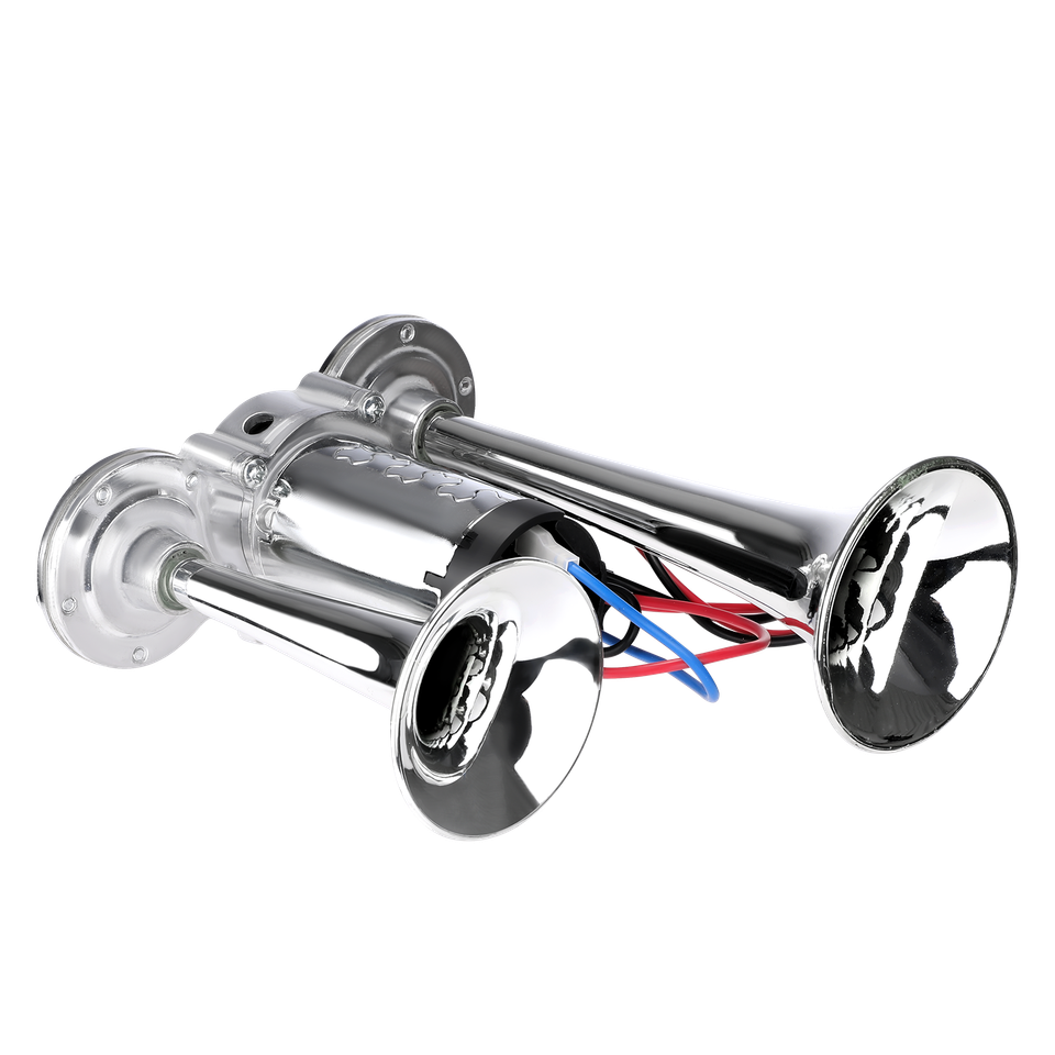600DB 12V Dual Trumpets Super Loud Car Electric Horn Truck Boat Train ...