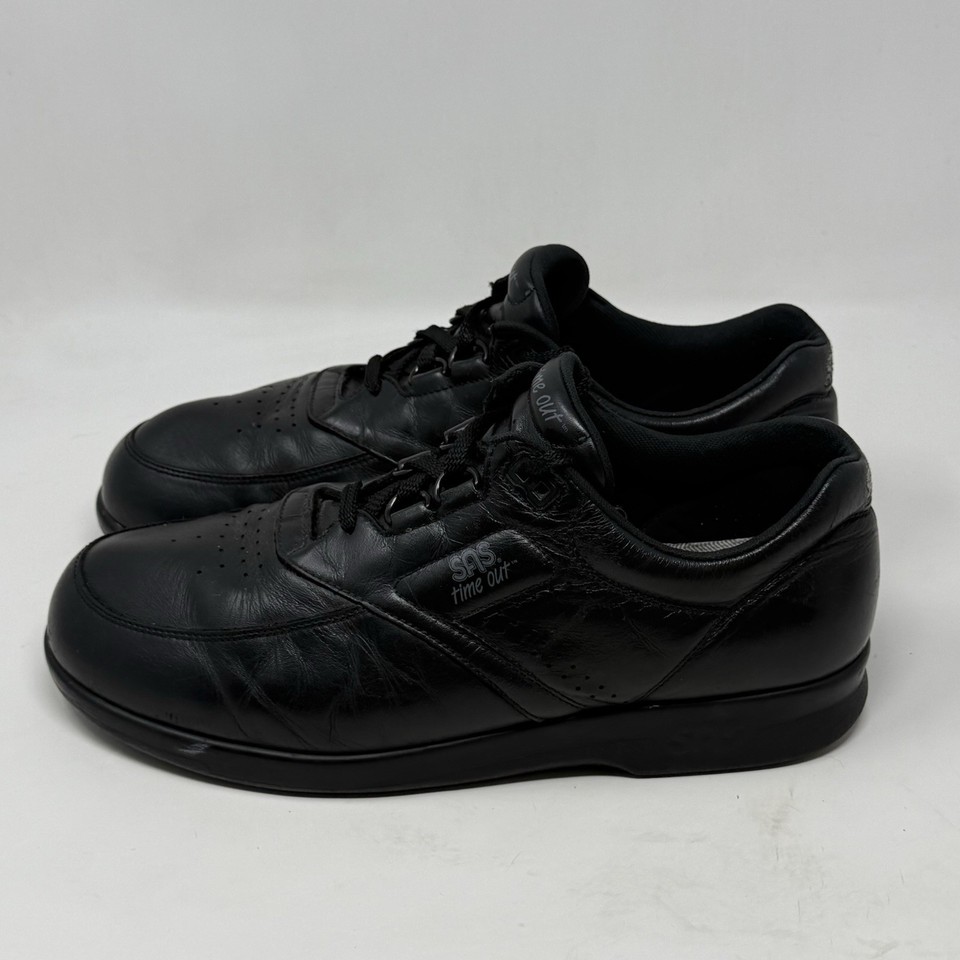 SAS Time Out Shoes Mens 11 M Black Leather Lace Up Comfort Casual ...