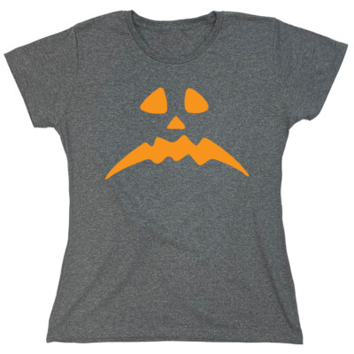 Pumpkin Frown Sarcastic Novelty Graphics Funny Womens T-Shirt | eBay