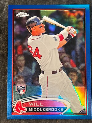 2012 Topps Chrome BLUE REFRACTOR ROOKIE Will Middlebrooks 056/199 | eBay