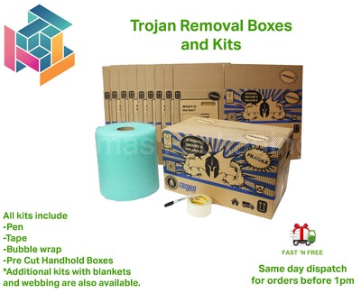 Removal Packing box STRONG LARGE QUALITY Cardboard House Moving Boxes ...
