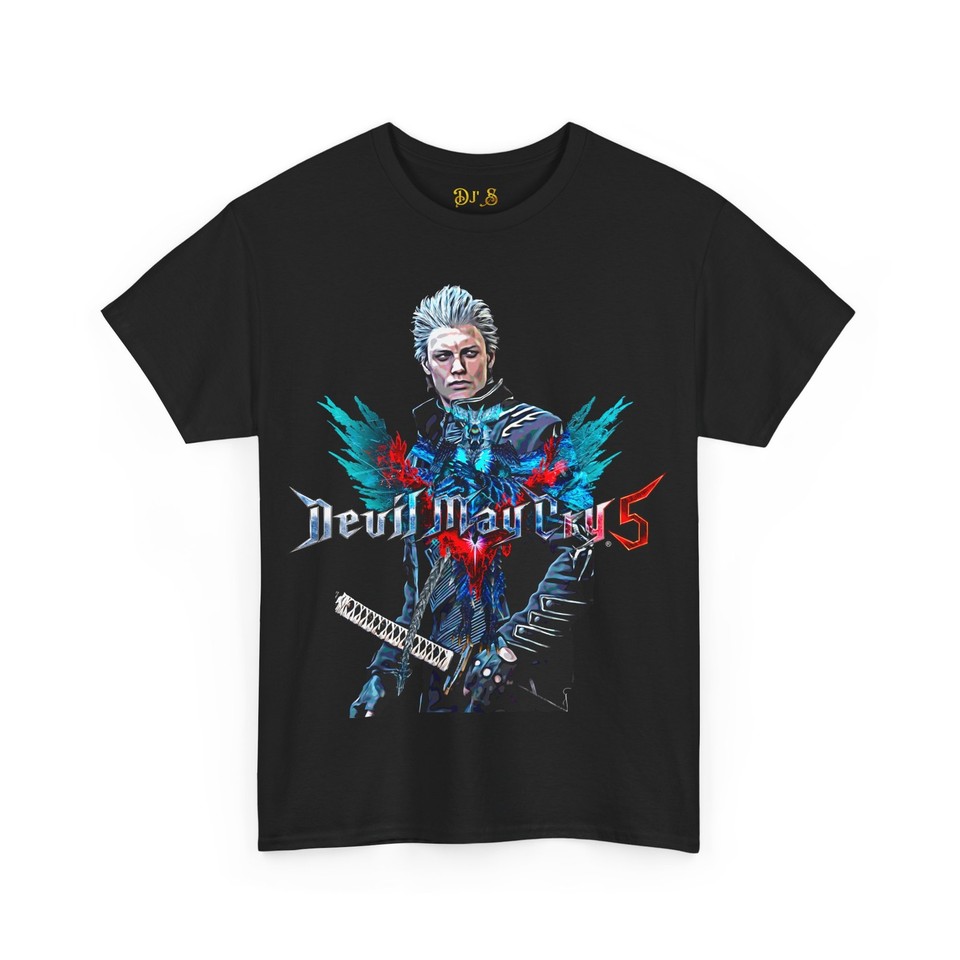 Devil May Cry Vergil Graphic Unisex Heavy Cotton Tee Shirt Gaming ...