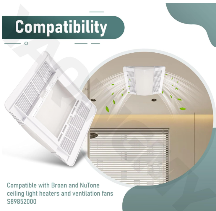 FITS Broan Nutone S89852000 665 665RP Grille & Lens Assembly | eBay