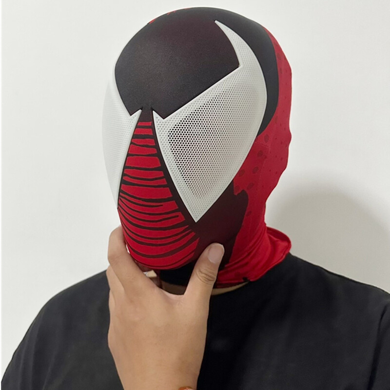 Scarlet Spider-Man Across The Spider-Verse Helmet Cosplay Mask Costume ...