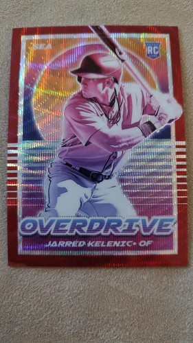 2021 Panini Chronicles - Overdrive Jarred Kelenic #7 Ruby Wave /199 (RC ...