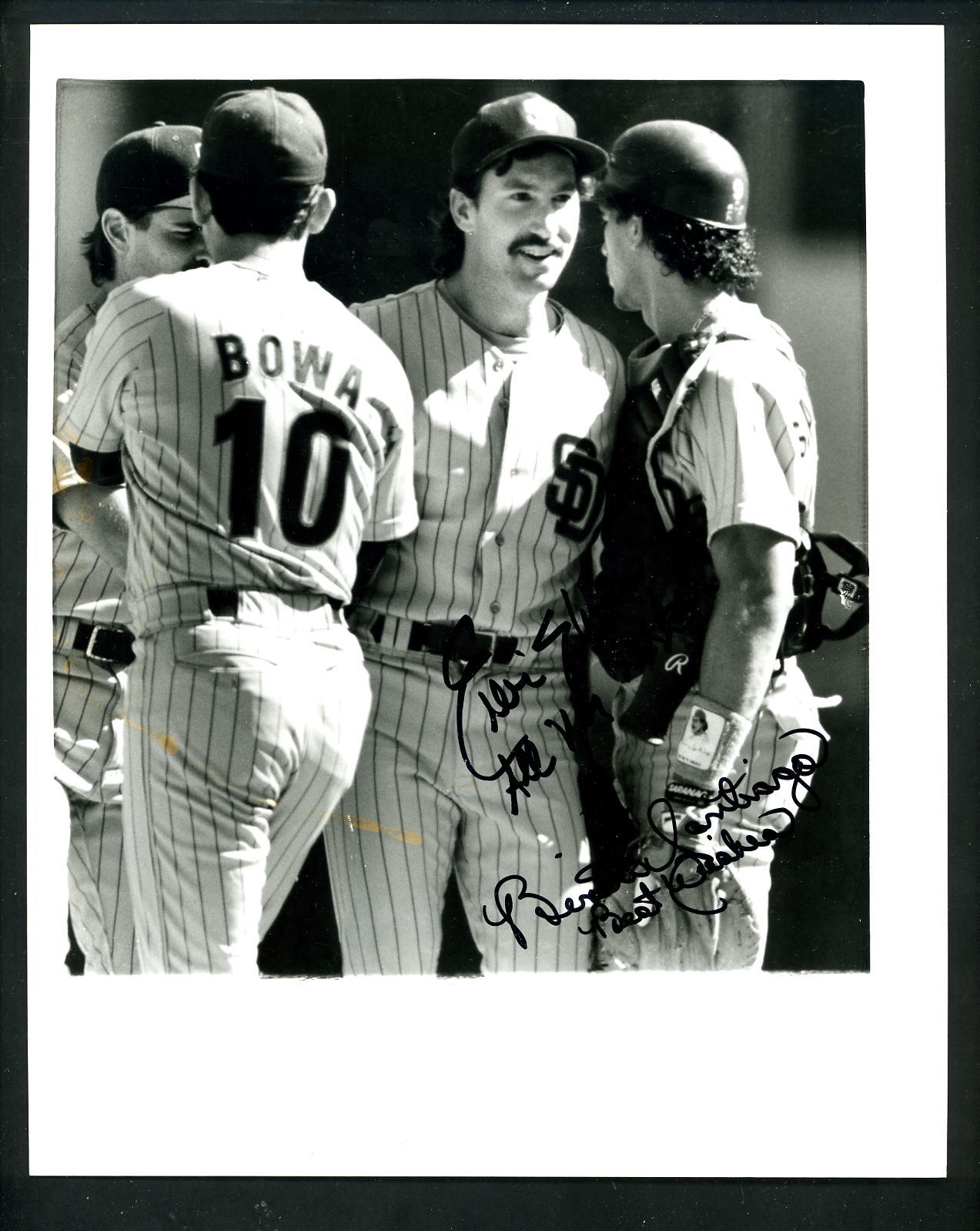 Eric Show & Benito Santiago Signed Autographed 8 x 10 Original Photo ...