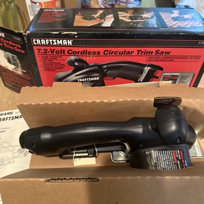 Craftsman VersaPak 7.2V Cordless Circular Trim Saw Model 900.112650 ...