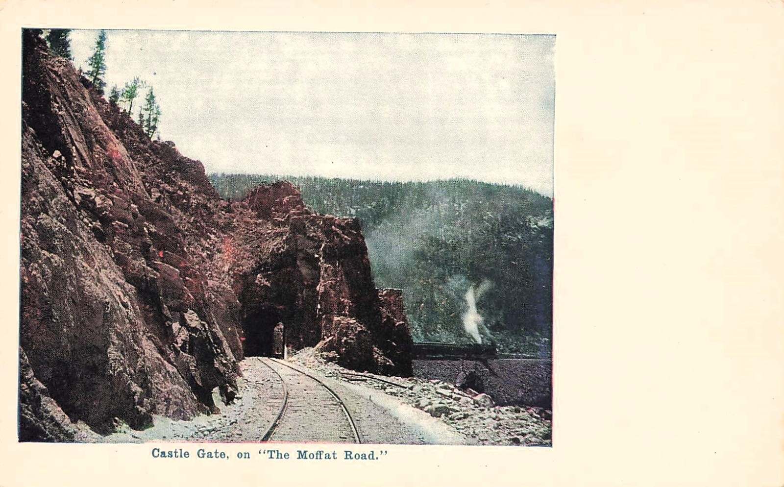 Moffat Road CO Castle Gate Train Railroad Tunnel Early 1900s Vtg ...