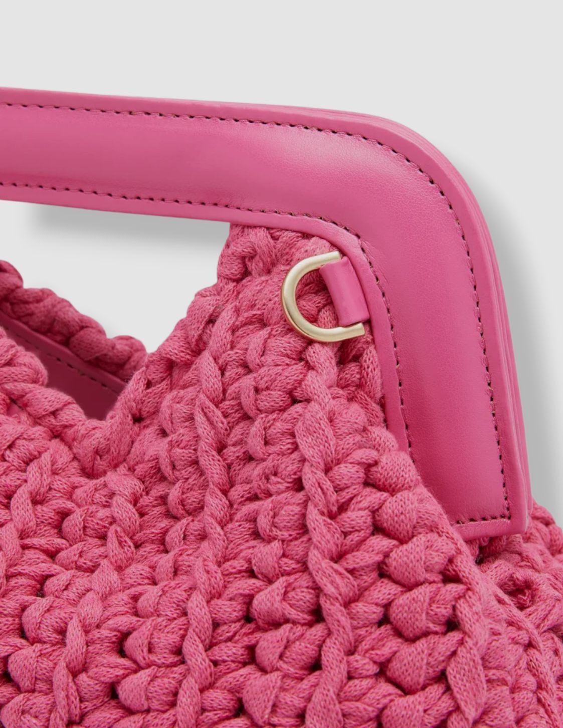 $430 KOORELOO Women's Pink The Mediterraneo Crochet Chain Clutch Purse ...