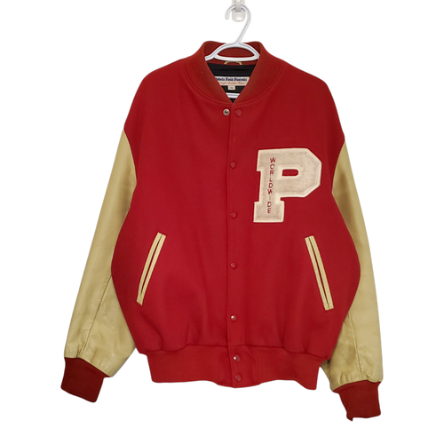 Vintage Worldwide Pants David Letterman Late Show wool varsity jacket ...