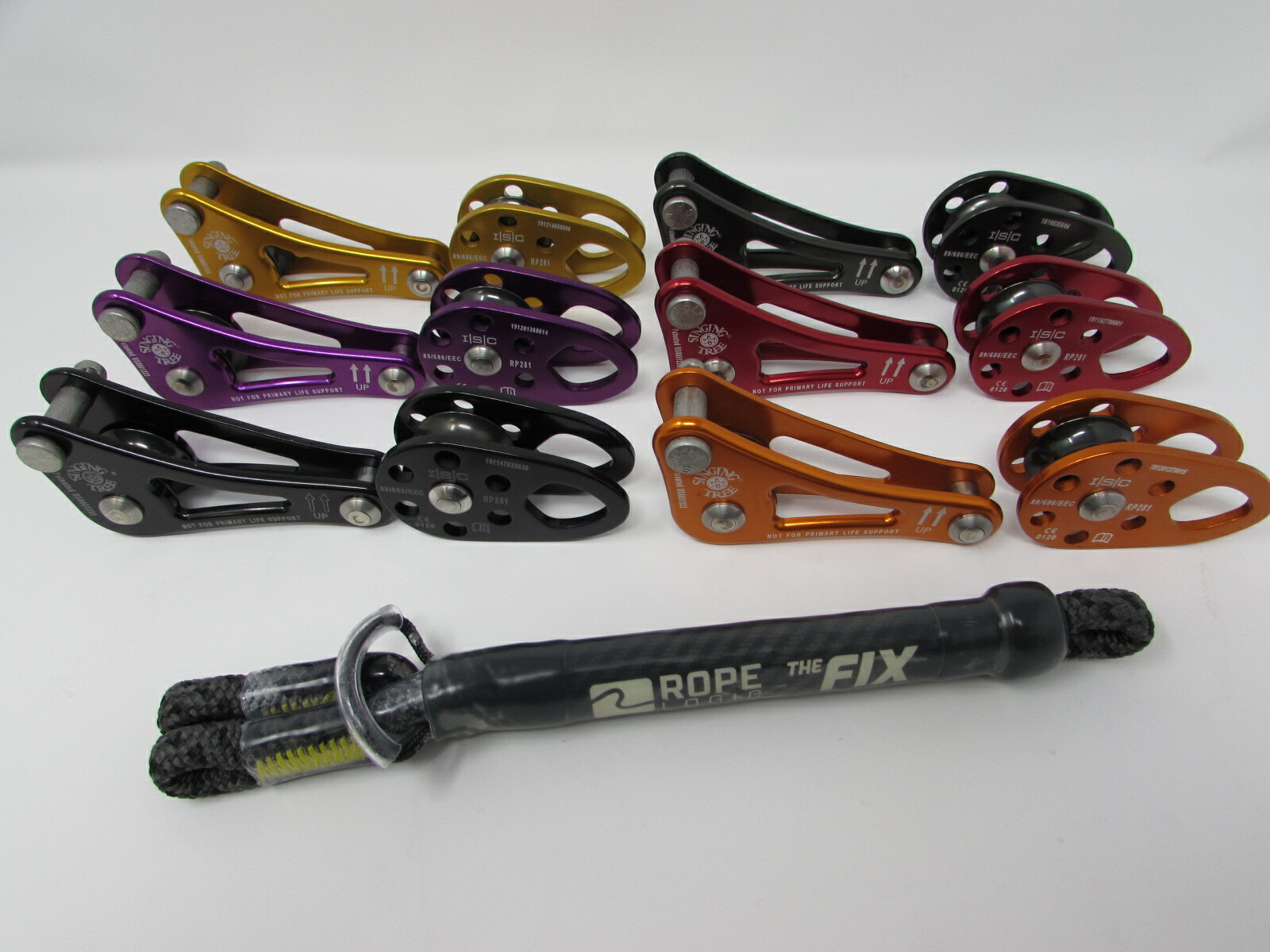 ISC SINGING TREE ROPE WRENCH PULLEY & W/ FIX TETHER DOUBLE EYE ARBORIST ...