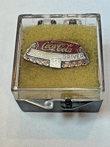 COCA COLA 3 YEAR SAFE DRIVING PIN VINTAGE -1950's | eBay