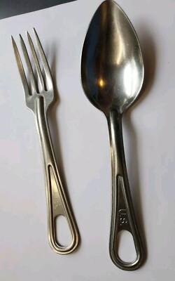 Vintage US Army Military Mess Kit Fork Spoon Field Utensil Gear ...