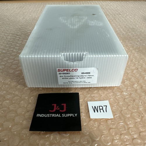 BOX OF (100)- Supelco Sigma Aldrich 854986 Amber Screw Neck Vial 4mL ...