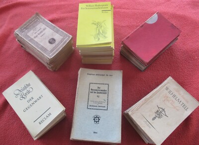 KONVOLUT "RECLAM-BÜCHER/ RECLAM-HEFTE" und "TAGBLATT-BIBLIOTHEK-HEFTE ...
