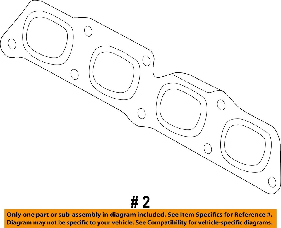GM OEM 13-22 Acadia Exhaust System Manifold-Exhaust Manifold Gasket ...