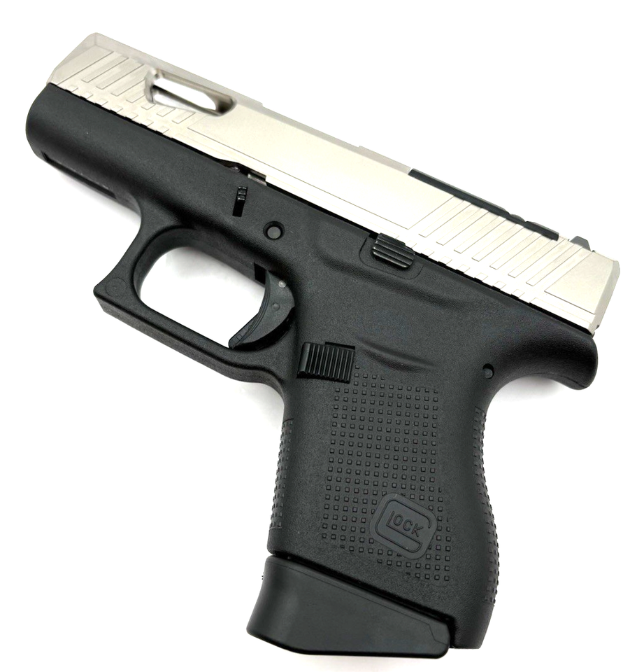 High Table Glock 43 Complete Nickel Slide Micro RMSC Optic Cut ...