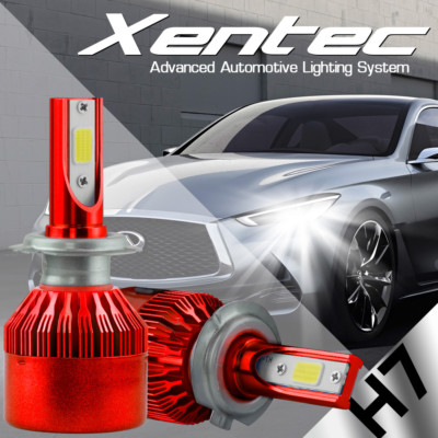 CREE COB H7 LED Headlight Turbo Light Bulbs Kit 388W White 6500K High ...