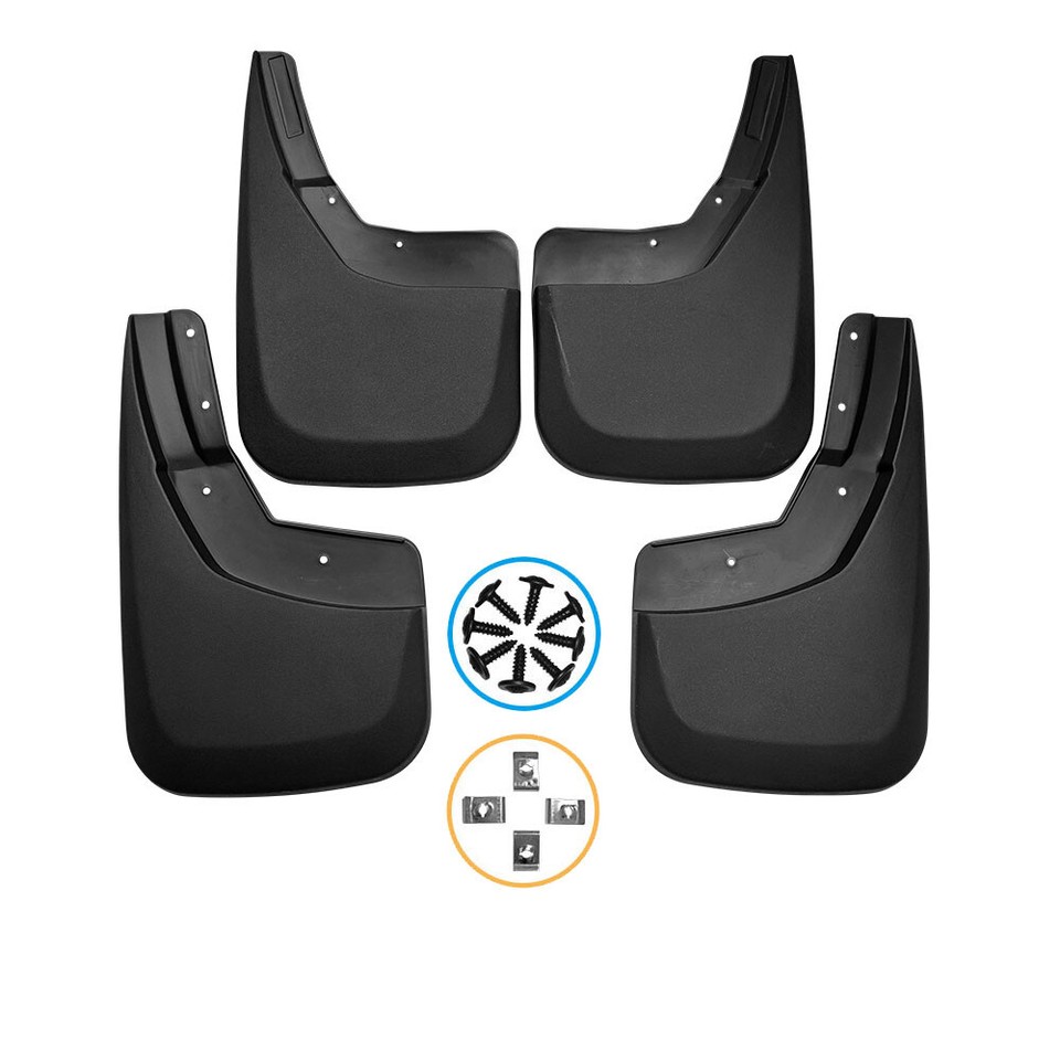 4pcs Mud Flaps Splash Guards For Chevrolet Silverado W/Fender Flares ...