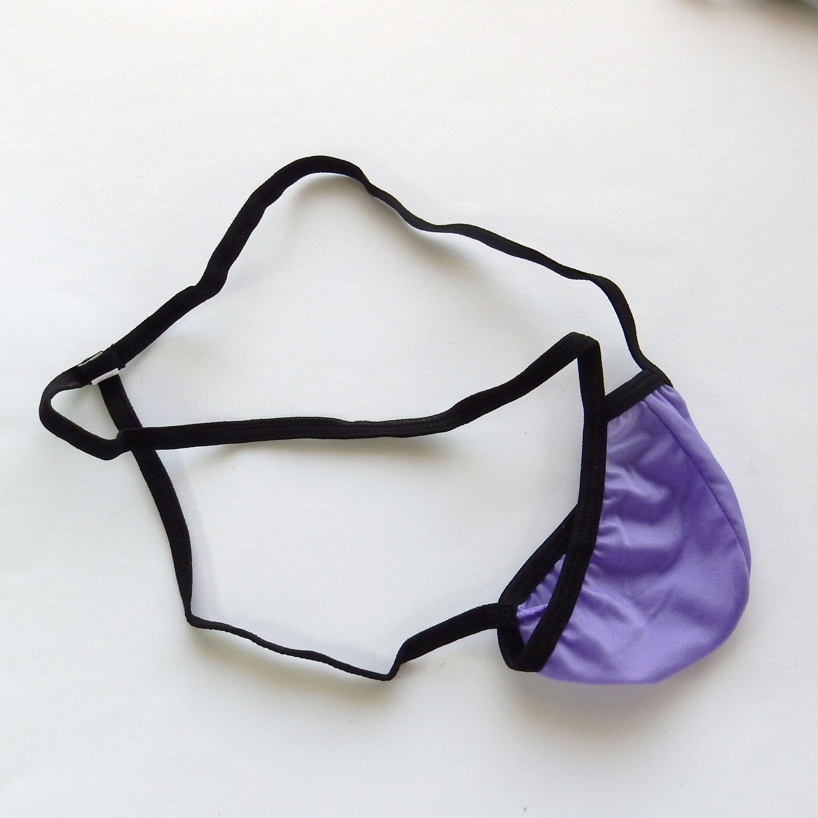 K1782 Mens String Pouch G-string Thong Contoured Pouch Soft Semi C-thru ...