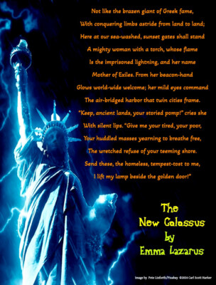 Statue of Liberty Famous Poem Poster 8.5x11" Photo Print New Colossus ...