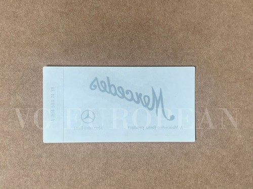 Mercedes-Benz Genuine "Mercedes Benz" Signed Window Glass Sticker Label ...