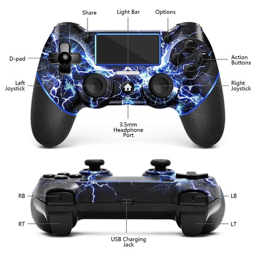 Custom Design Wireless Controller for PS4 with Touchpad, Vibration ...