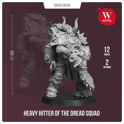 Artel W Heavy Hitter of the Dread Squad Chaos Space Marine 28mm ...