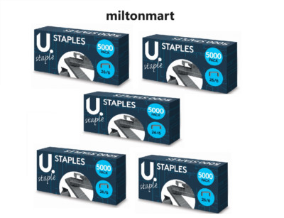 Staples Pins 26/6 Fits Rexel 56 Standard Refill 5000 pins/per Pack Home ...