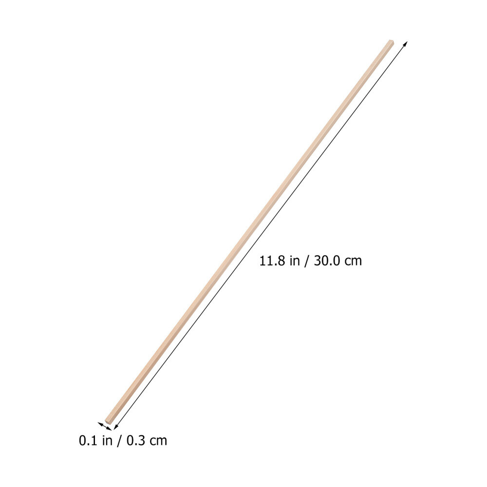 100pcs Square Wood Dowel Rods for DIY Molding | eBay