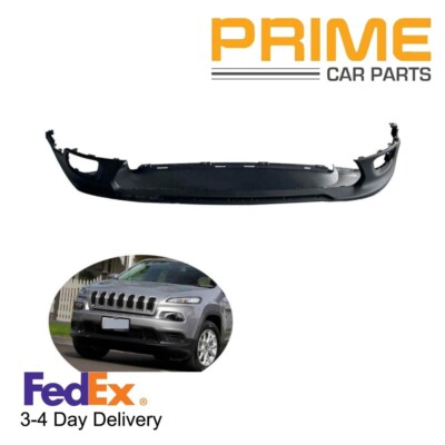 Front Lower Bumper Cover Textured CH1015119 New For 2014 2015 2016 Jeep ...