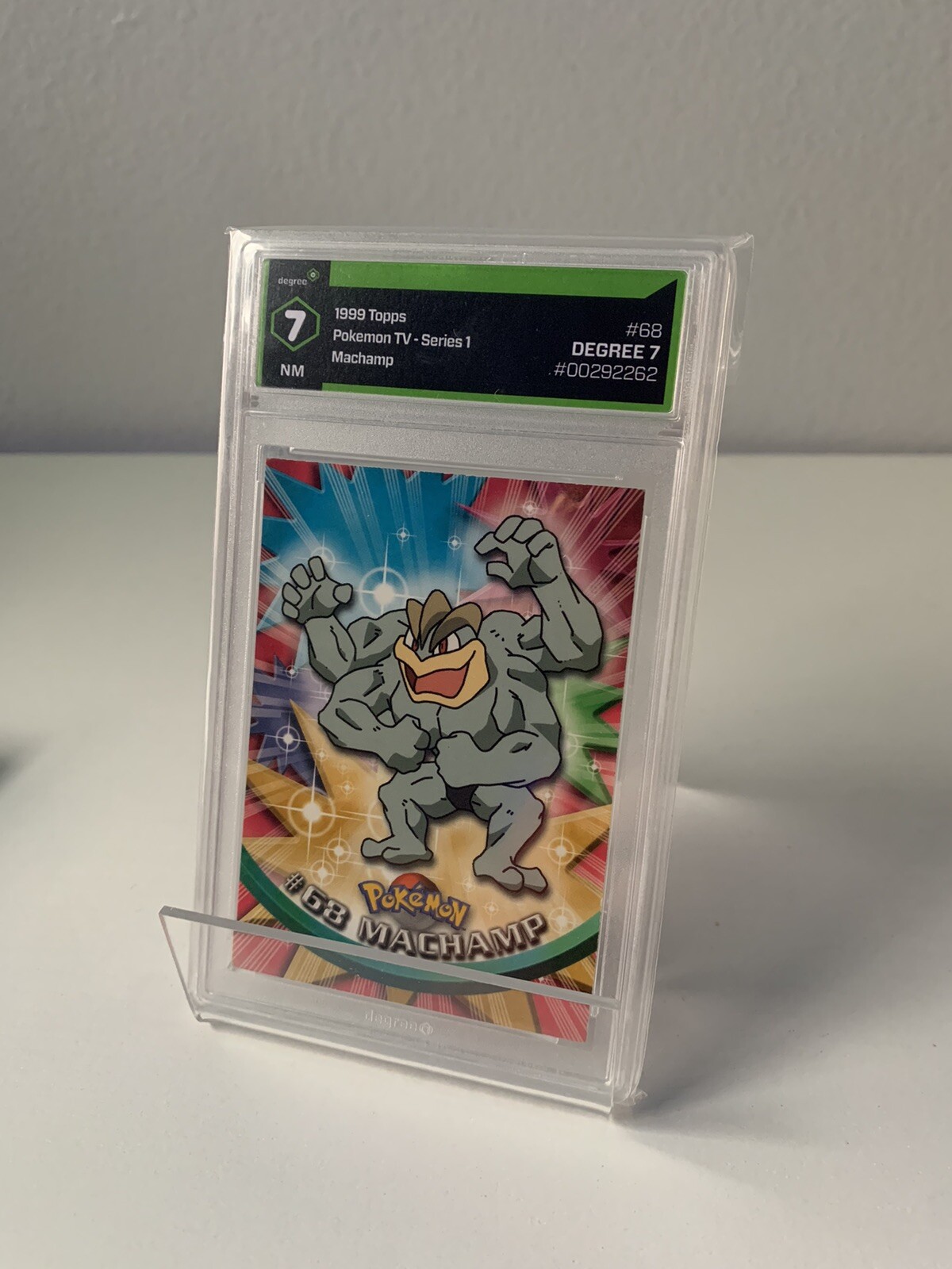 Graded Topps Pokemon Tcg #68 Machamp Blue Logo! LP Vintage Single! 1st ...
