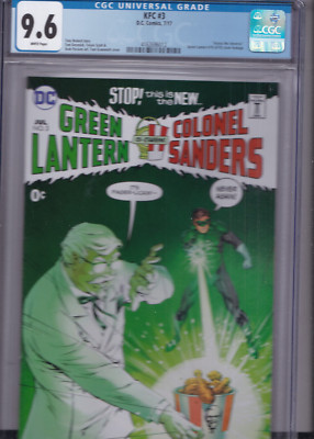 KFC Presents Green Lantern Colonel Sanders #3 CGC 9.6 SDCC 2017 DC ...