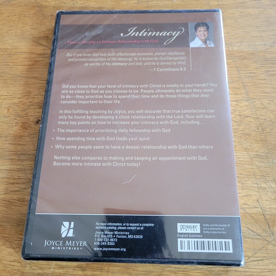 INTIMACY How to Develop an Intimate Relationship with God ~ Joyce Meyer ...
