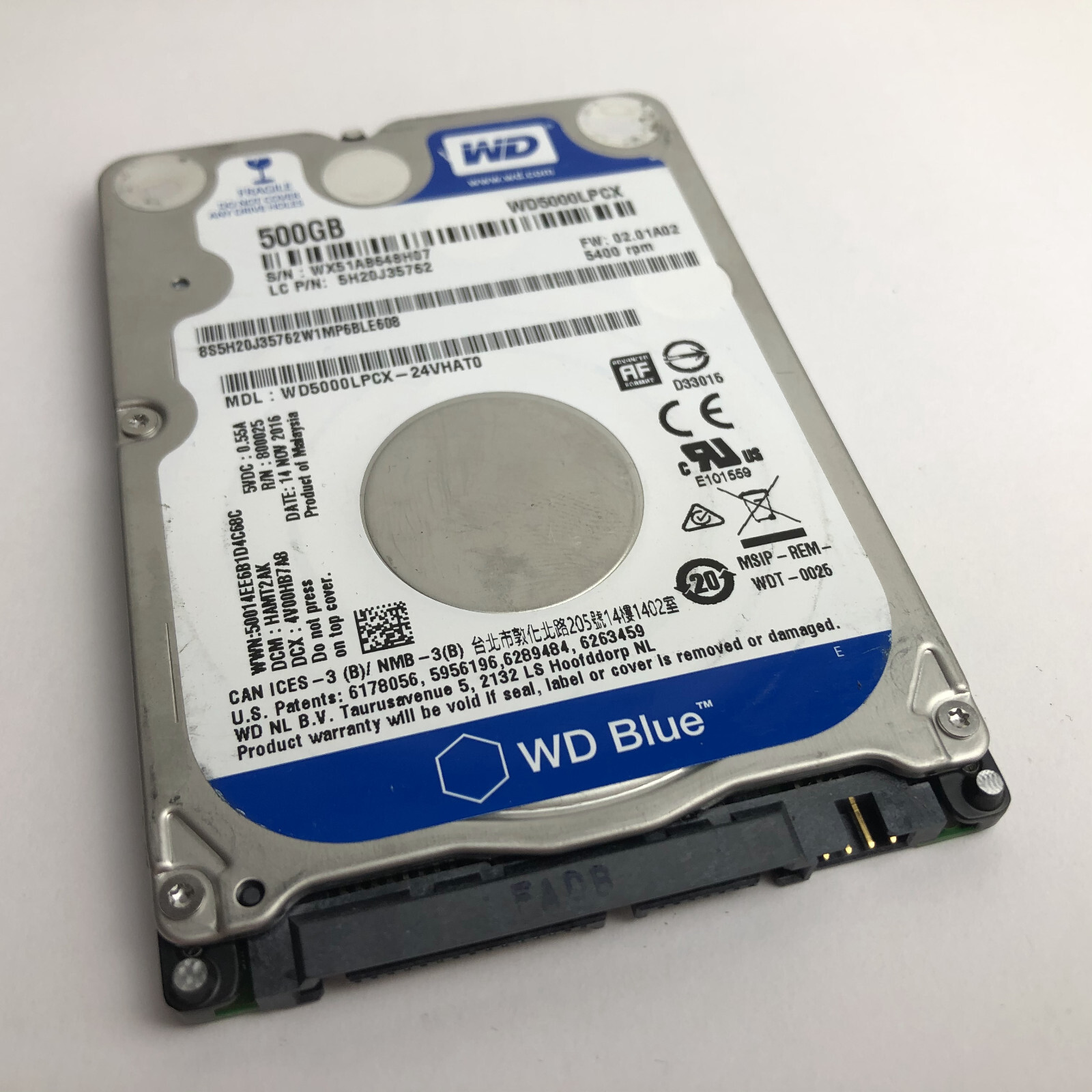 250GB 320GB 500GB 750GB 1TB WD Seagate HGST 2.5" SATA Laptop Hard Drive ...