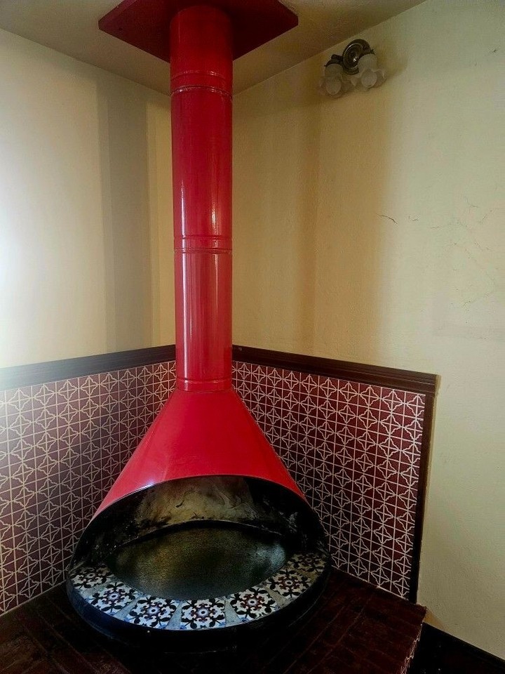 Very Rare Malm Zircon 34" Vintage Cone Fireplace With Mosic Tile | eBay